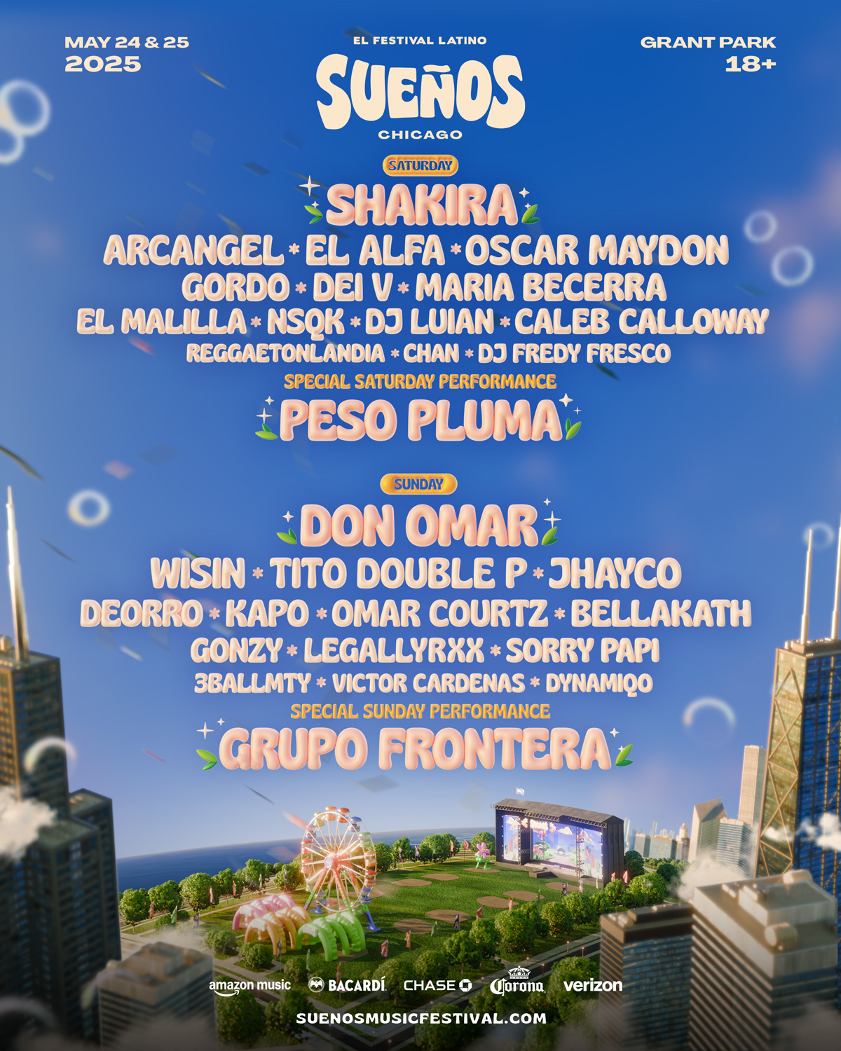 Lineup | Sueños Chicago | May 23rd & 24th, 2026